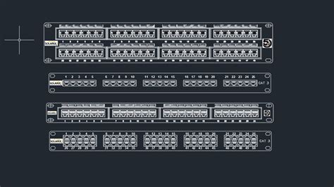 Patch Panel Cad Blocks Cadsample Free Dwg Cad File