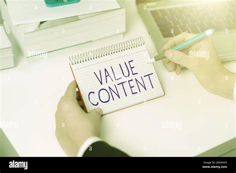 writing displaying text value content business approach exclusive