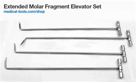 Extended Molar Fragment Elevator Set