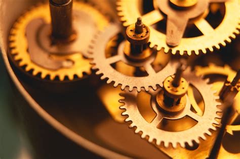 Premium Photo Small Gears Mechanism In Close Up