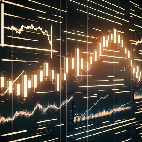 Dynamic Data Showcase Using Glowing Bar Charts And Graphs Generative Ai Premium Ai Generated Image