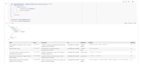 Querying And Filtering Via Elasticclientselasticsearch In Net