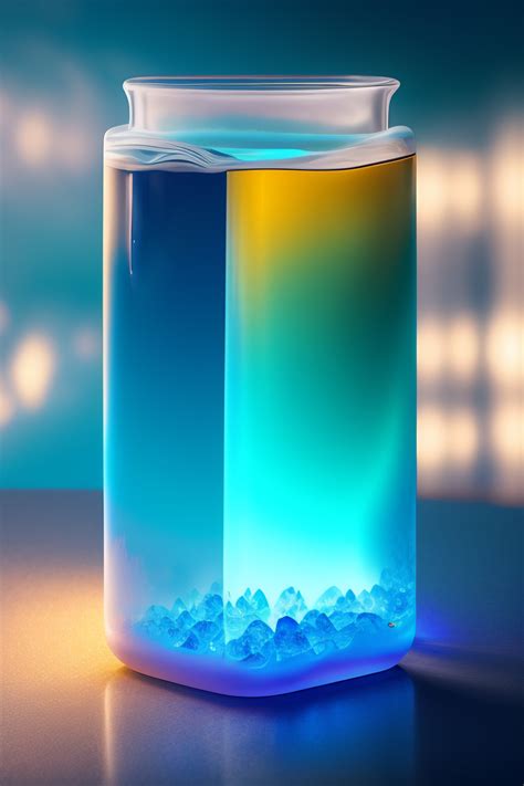 Lexica Azure Glowing Liquid Photograph