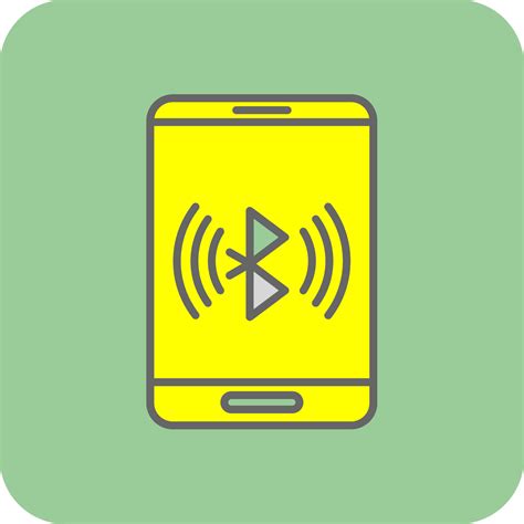 Bluetooth Filled Yellow Icon Vector Art At Vecteezy