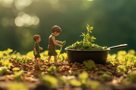 Premium Photo Tiny People Cooking