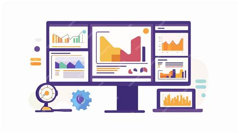 professional data and information dashboards displaying business