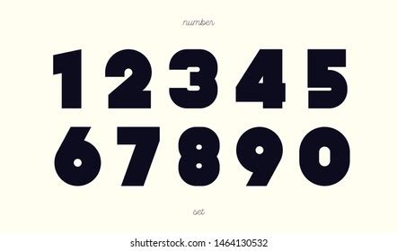 Different Fonts Numbers
