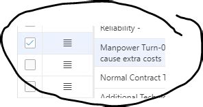 Oracle Apex Align Row Selector With Columns Having Large Value Oracle