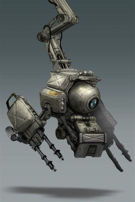 Sentry Bot David Bonilla On Artstation At Artwork 8vgmq Fiction