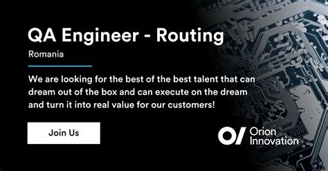 Orion Innovation Romania On Linkedin Qaengineer Routinggroup Technologyjobs Jobsearch Job