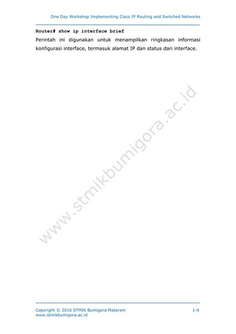 Modul Free One Day Workshop Implementing Cisco IP Routing And Switched Networks PDF