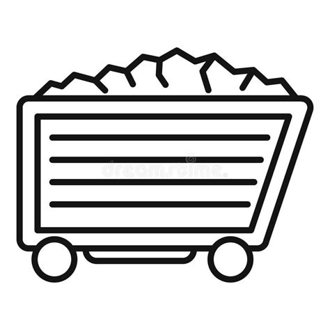 Mining Cart Full Of Coal Transporting Ore Stock Illustration Illustration Of Industrial Iron