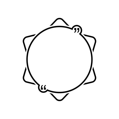 Text Box Line Vector Outline Text Box Template Comment Vector Quote Line Shape 29224703