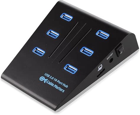 Amazon Com Cable Matters Port Superspeed Usb Hub Electronics