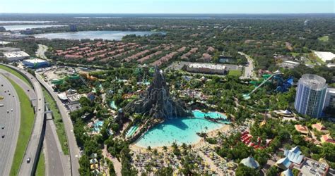 Tropical Theme Aquapark In Orlando Florida Volcano Bay Water Park At