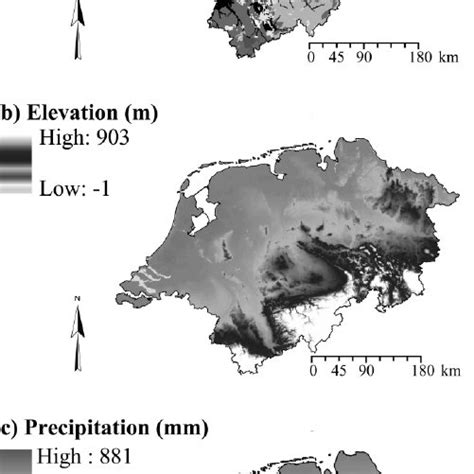 auxiliary variables used in regression kriging and spatial simulated