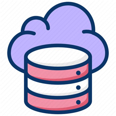 Big Data Cloud Database Cloud Server Data Center Data Server Hosting Server Network Icon