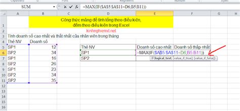 Cách sử dụng công thức mảng Array Formulas trong Excel