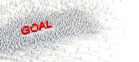 패러다임 시프트 아이디어 개념 3d Redering 군중 낮은 다각형 사람들이 서서 이미지 위에 빛 플레어와 흰색 바닥에 빨간색