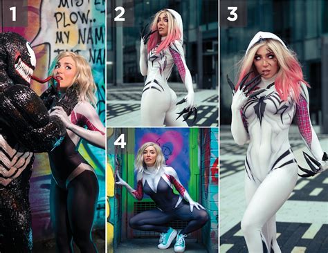 Spider Gwen Anti Gwenom Cosplay Print X Etsy