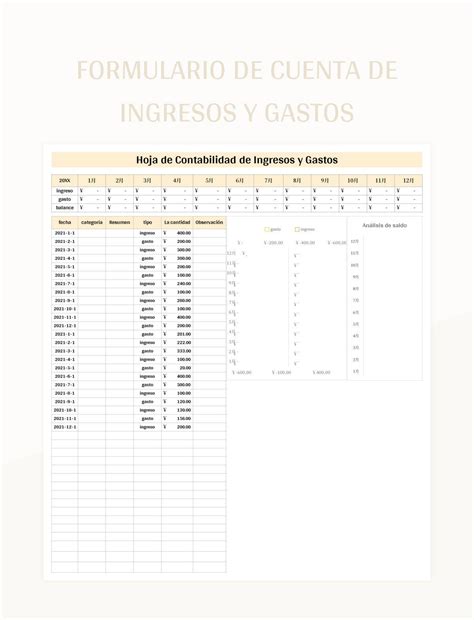 Plantilla De Formato Excel Libro De Ingresos Y Gastos Personales 10 Y