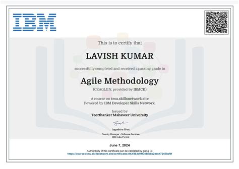 Lavish Kumar On Linkedin Excited To Share That I Have Successfully Completed The Agile Methodology
