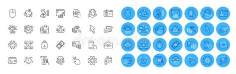 Puzzle Options Route And Scroll Down Line Icons Pack For Web App Color Icon Buttons Vector