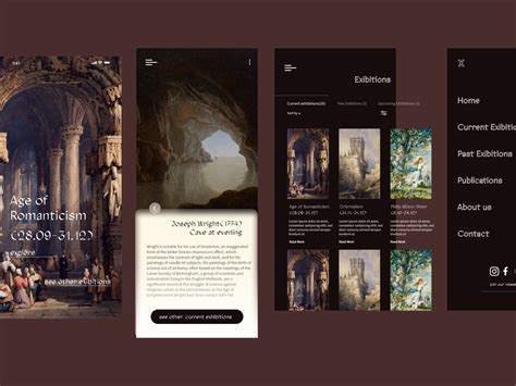 Art Gallery Ui By Ekaterina On Dribbble
