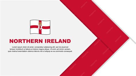 Premium Vector Northern Ireland Flag Abstract Background Design