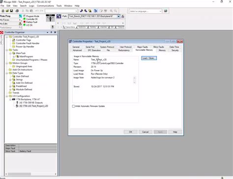 How To Transfer Program From Controller To Memory With Rs Logix Plc Programmable Logic