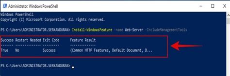 Windows Server 2019da Powershell And Gui Internet Information Services