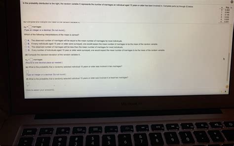 Solved The Probablity Dstribution To The Right The Random