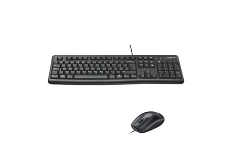 Logitech Mk120 Wired Keyboard And Mouse Desktop Black