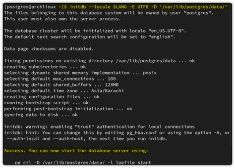 how to install postgresql psql on arch linux linux genie
