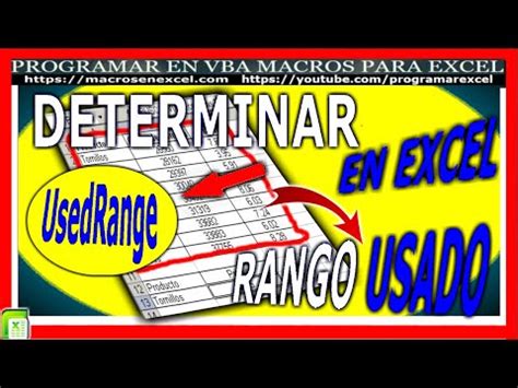 Como determinar un rango variable en forma automática - PROGRAMAR EN VBA MACROS DE EXCEL