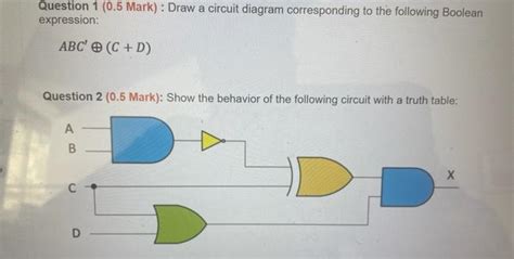 Solved Question Mark Draw A Circuit Diagram Chegg