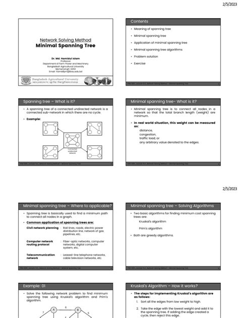 Network Mst Pdf