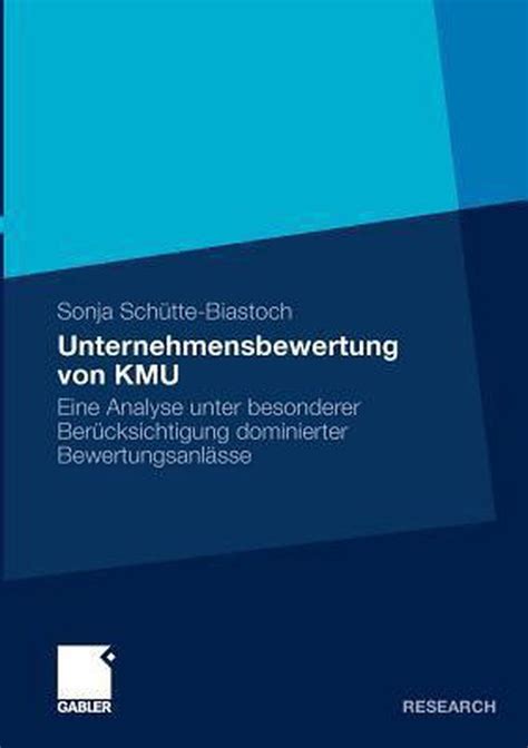 Unternehmensbewertung Von Kmu 9783834925121 Sonja Schütte Biastoch Boeken Bol