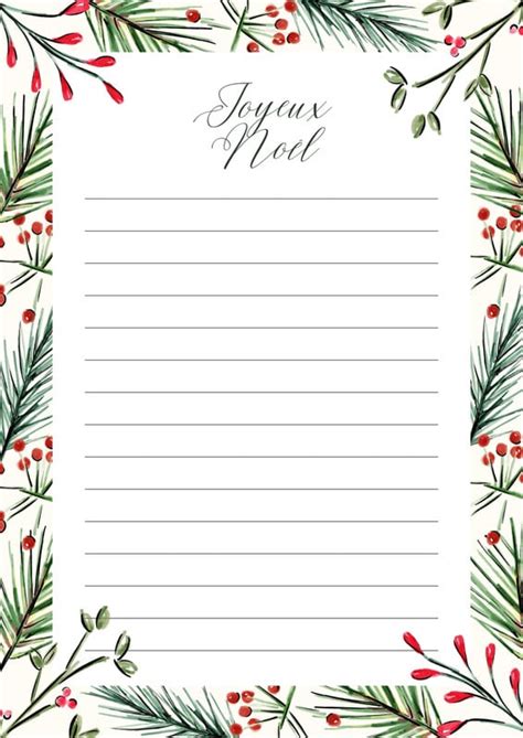 Lettre De Noël Modèles Gratuits à Personnaliser Canva