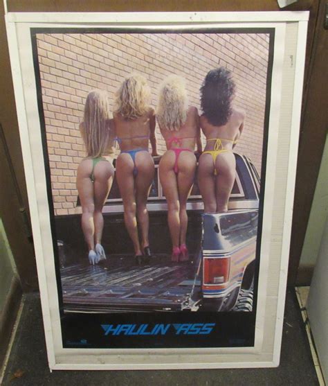 Haulin Ass Poster New Sealed Early 1990s Collectible Hot Sexy Etsy
