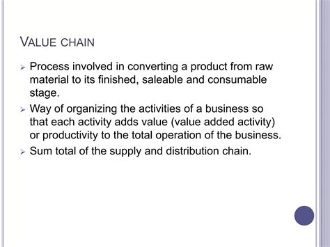 Chapter 6 Value Chain Pptx