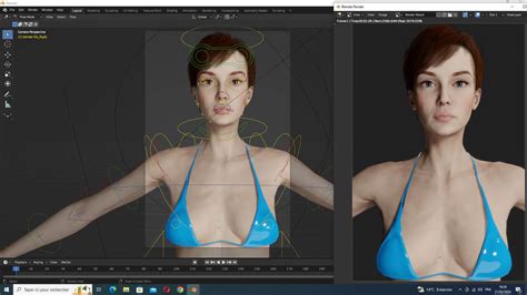 Mariya Skinny Woman 3d Model By Khaloui