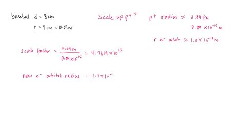 Solved Suppose A Hydrogen Atom Was Somehow Enlarged So That The Nucleus Is The Size Of A