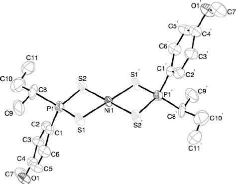 An Ortep 3 Drawing Of [ni L 2 2 ] With The Atom Numbering Scheme