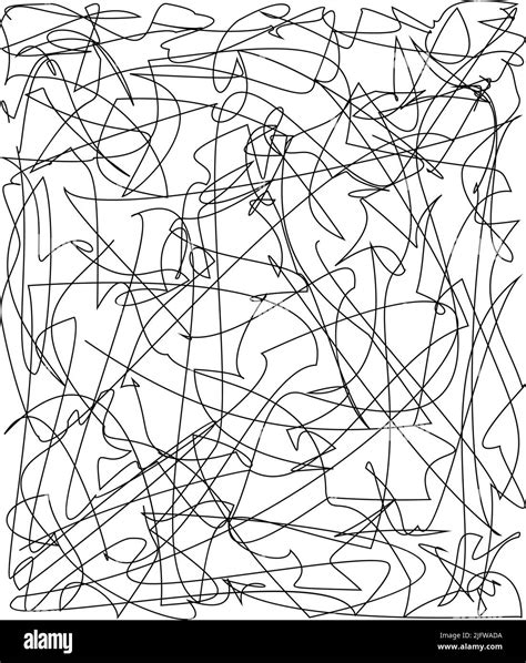 Random Abstract Chaotic Lines Pattern Vector Art Illustration Stock Vector Image And Art Alamy