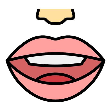 Premium Vector Speak Expression Icon Outline Vector Face Mouth Speech