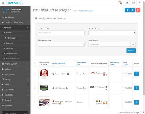 Opencart Mobile App Emoji Notification Emojis Push Notifications Webkul