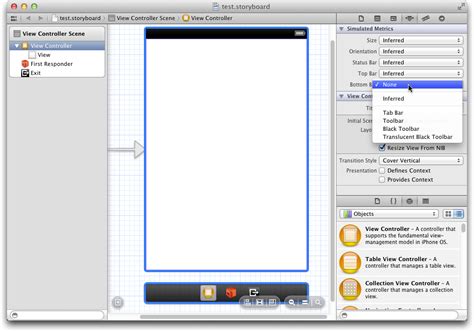 Xcode4 Uiviewcontroller With Bar Button Item Stack Overflow