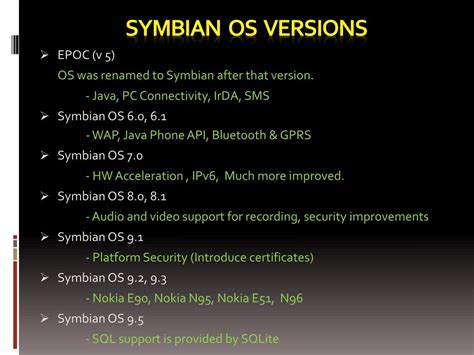 PPT SYMBIAN OPERATING SYSTEM PowerPoint Presentation Free Download ID