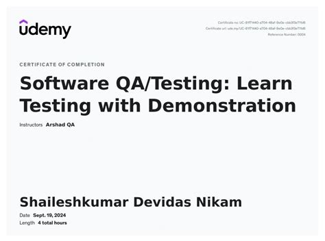 Shailesh Nikam On Linkedin Softwaretesting Qualityassurance Continuouslearning Udemy…